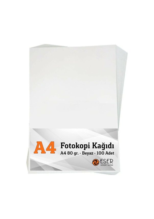 Eser A4 80 Gr 100 Adet Beyaz Fotokopi Kağıdı / Kaliteli Baskı Kağ ...