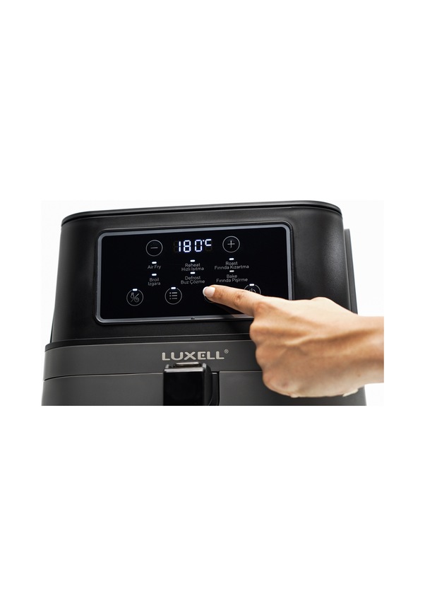 Luxell LXAF-01 Fast Fryer XXL Yağsız Hava Fritözü Gri - Siyah Fiyatları ...