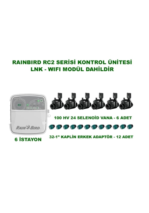 Rainbird Rc2 8 İstasyon Dış Mekan Kontrolpaneli + Selenoid Vana ...