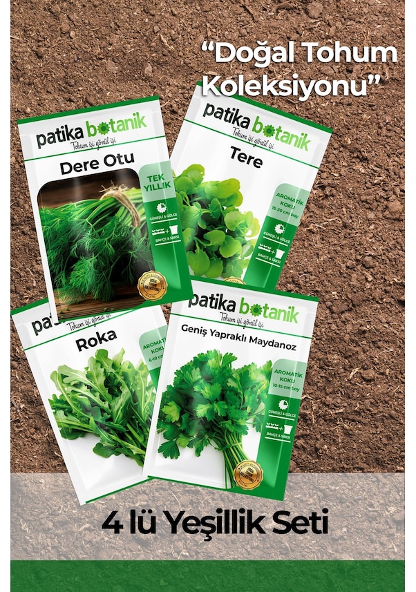 15.000+ Adet Yerli Ata Tohum - Yerli Ata Maydonoz, Roka, Tere, Dere Otu ...