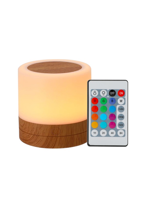 Konesam Renk Değiştirilebilir Led Gece Lambası - Uzaktan Kumandalı, Şarj Edilebilir, 3w Beyaz ...