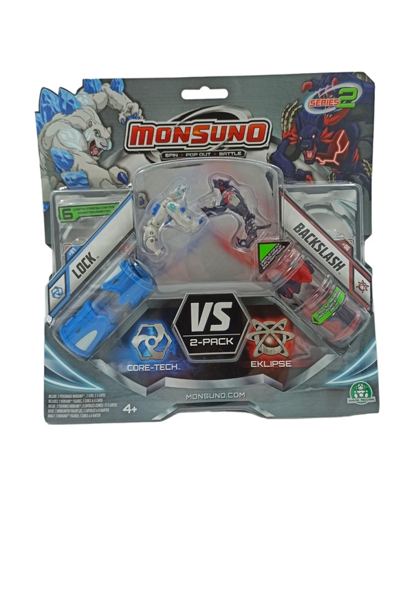 Monsuno Lock, Backslash Tüp 2 Kart 2 Figür Lisanslı Monsuno Oyunc ...