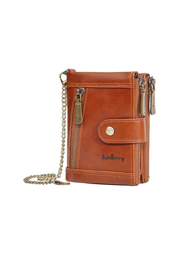 Baellerry D3261 Retro Çok Kart Yuva Çift Zipper Kısa Cüzdan Para ...