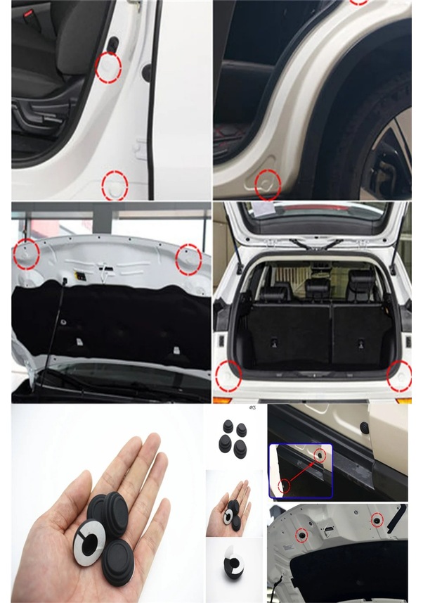 Araba Kapı Darbe Ve Ses Emici Kapı Kaput Bagaj Çarpma Önleyici Ped 10 ...