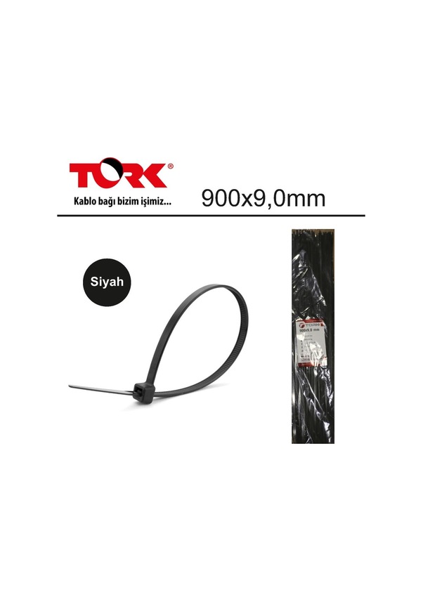 Tork Trk 900 9,0mm Siyah 100lü Kablo Bağı Fiyatları ve Özellikleri
