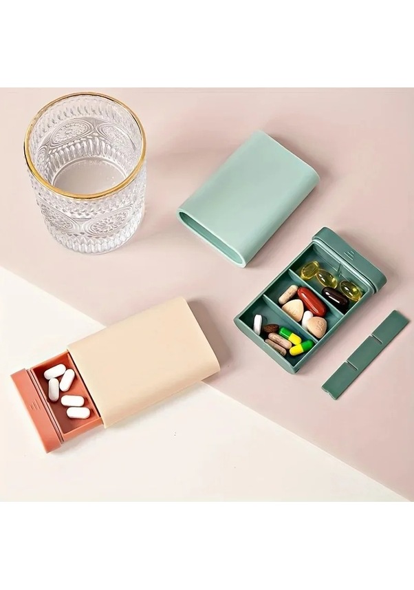 Taşınabilir Mini Seyahat Vitn Hap Çekmecesi Hap Kutusu Konteyner ...