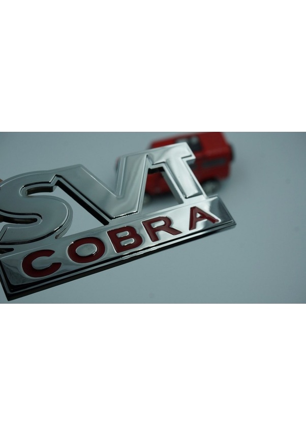 Ford Mustang Shelby Svt Cobra Vidalı Krom Metal 3D Logo Amblem ...