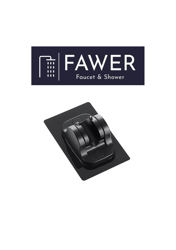 FAWER Siyah Kendinden Yapışkanlı 15 Kg Taşıyabilen Duş Başlığı A ...