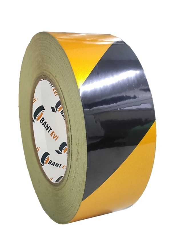 Reflektif Bant Sarı Siyah 10m Ikaz Bandı Sarı-siyah Reflektör Fiyatları ...