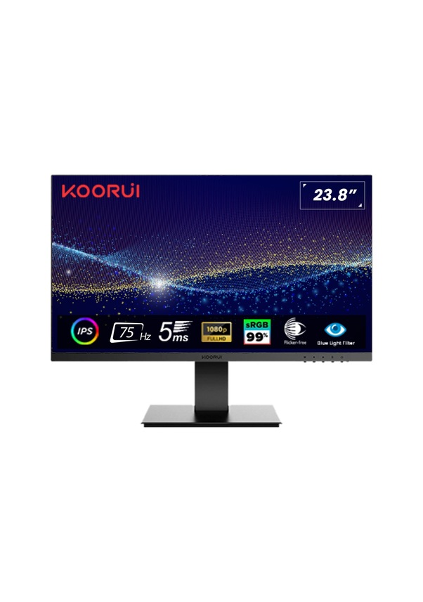 Koorui 24N1 24" 1920x1080 IPS Adaptive Sync 75 Hz 5 MS FHD Monitör Fiyatları ve Özellikleri