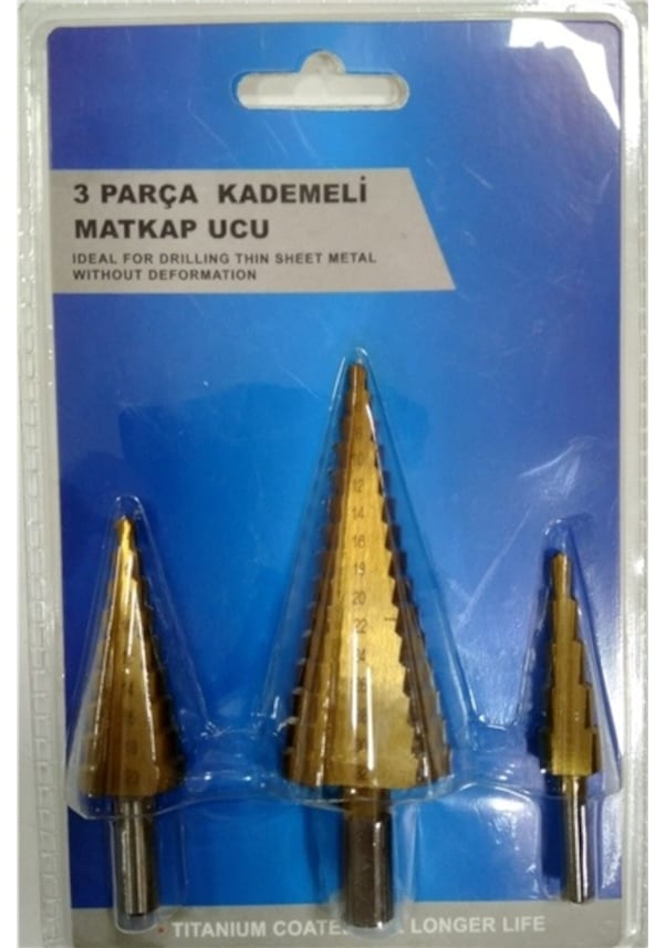 Demir Delme Uc Seti 3 Parça Kademeli Matkap Ucu Fiyatları ve Özellikleri