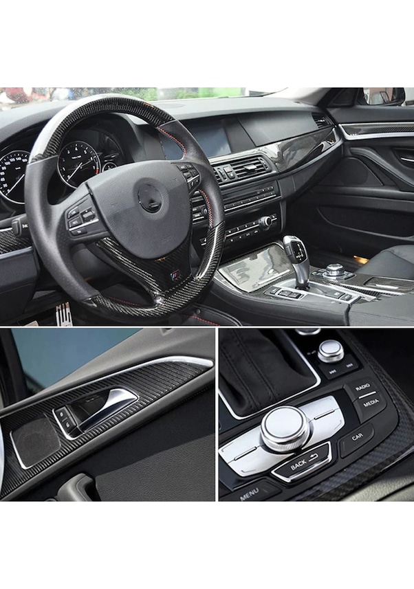 5d Karbon Fiber Folyo Ultra Parlak Hava Kanallı 50 Cm X 1 Metre ...