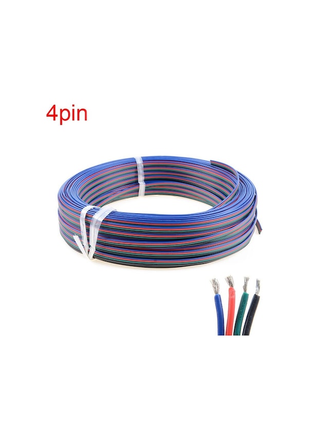 Rgb Şerit Led Kablosu 4lü Kablo 20 Metre Fiyatları ve Özellikleri