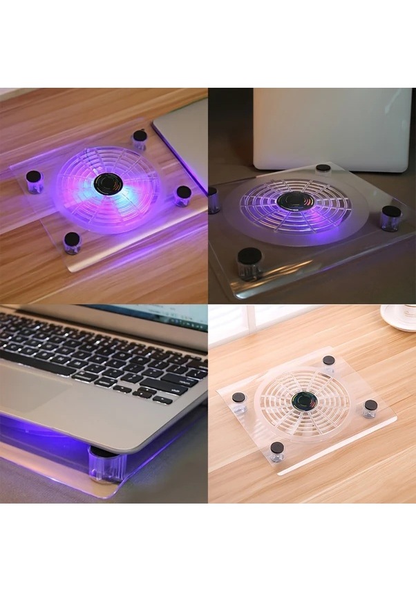 Elmpaly Pc Ps4 Laptop İçin Led Soğutucu Fan Standı Cpu Isı Pedi İle ...