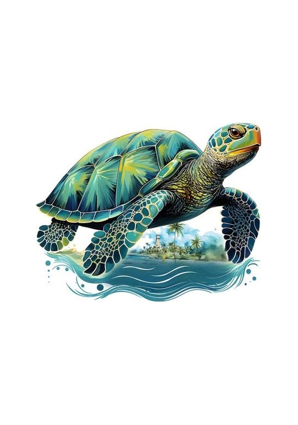 Karikatür Emekleme Kaplumbağa Tuvalet Etiket Çıkarılabilir Kendinden ...