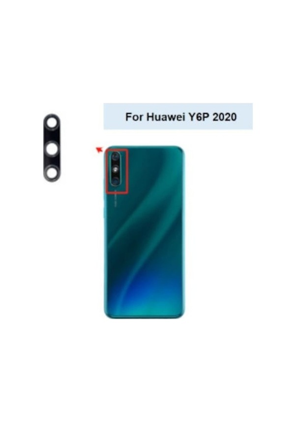 Huawei Uyumlu Y6 Pro 2020 Arka Kamera Camı (Çıtasız Sadece Cam ...