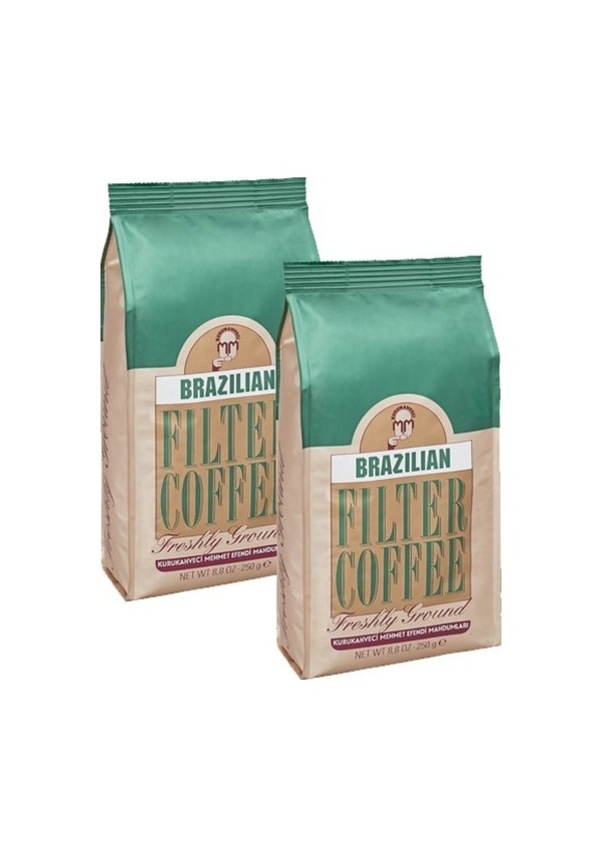 Kurukahveci Mehmet Efendi Brazilian Filtre Kahve Filter Coffee 2 x 250 ...