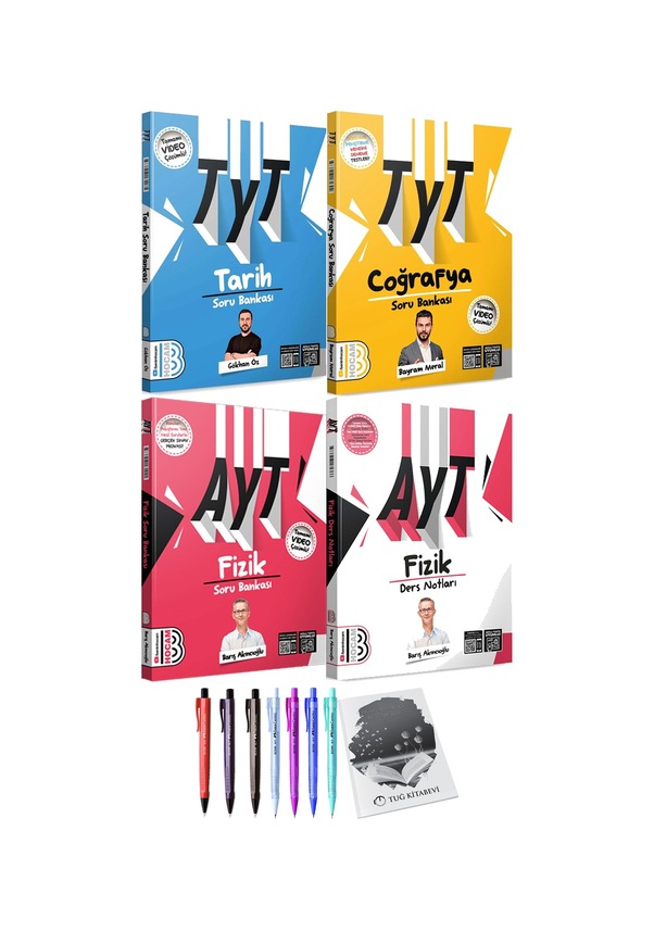 2025 Tyt Tarih Coğrafya Soru - 2025 Ayt Fizik Soru Ders Notu + Hediyeli Fiyatları ve Özellikleri