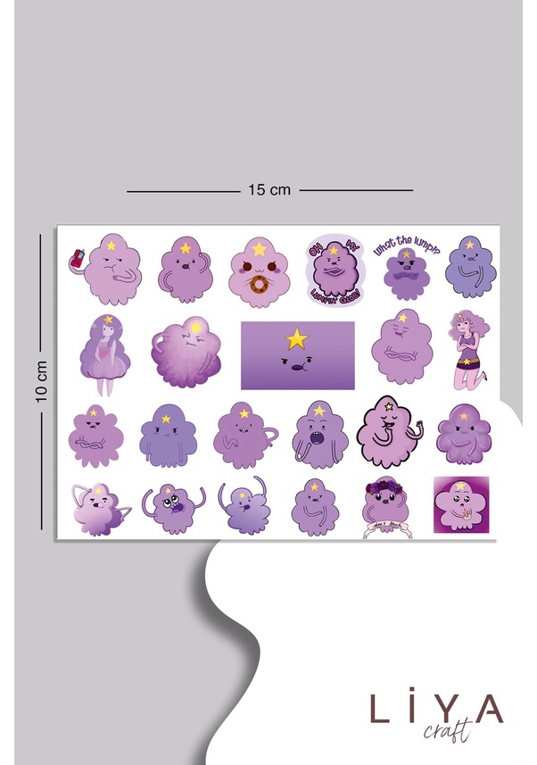 Sevimli Mor Sticker Seti Planner Ajanda Bullet Journal İçin Uygun ...