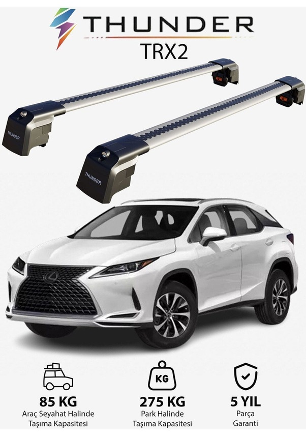 Lexus Rxl 2018-sonrası Trx2 Thunder Carrier Kilitli Ara Atkı Taşıyıcı ...