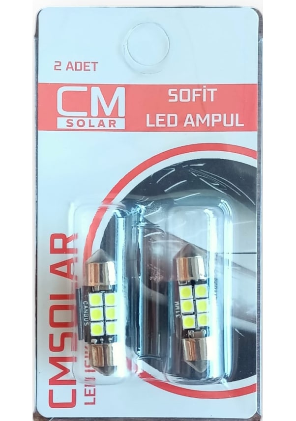 Cmsolar 31mm Sofit Led Beyaz Işık Ampul Tavan-plaka Aydınlatma ...