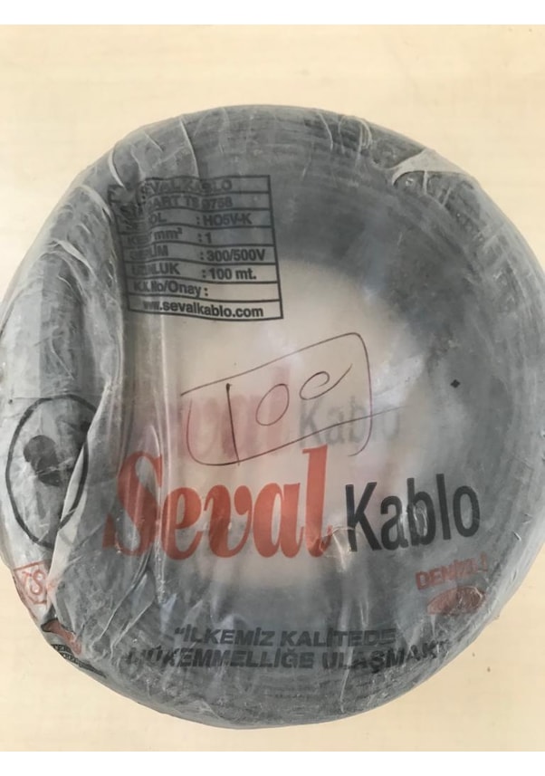 SEVAL 1mm² siyah NYAF kablo (100 mt) Fiyatları ve Özellikleri