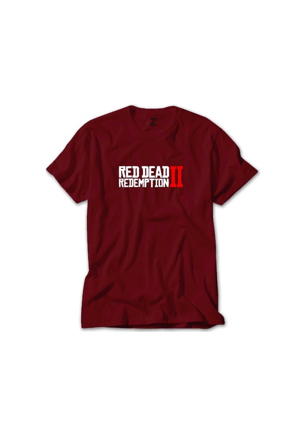 Red Dead Redemption 2 Text Kırmızı Tişört Kırmızı 4XL Fiyatları ve ...