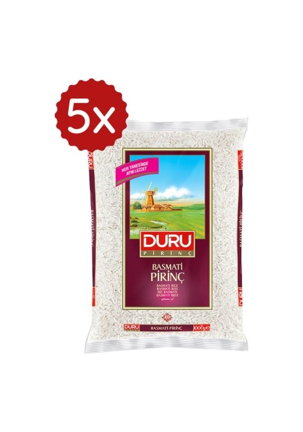 Duru Basmati Pirinç 5 x 1 KG Fiyatları ve Özellikleri