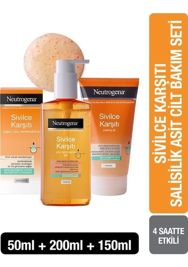 Neutrogena Sivilce Karşıtı Salisilik Asit Cilt Bakım Seti Fiyatları ve ...