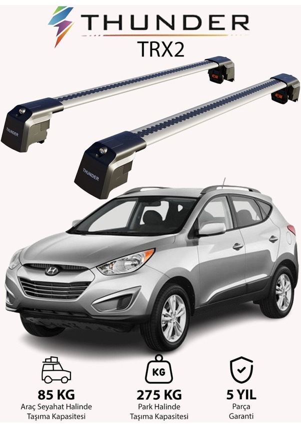 Hyundaı Tucson 2010-2015 Trx2 Thunder Carrier Kilitli Ara Atkı Taşıyıcı ...