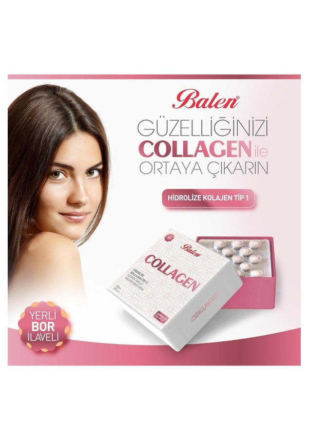 Balen Collagen Kollajen Hidrolize Tip 1 800 MG 60 Tablet 3 Adet Fiyatları ve Özellikleri