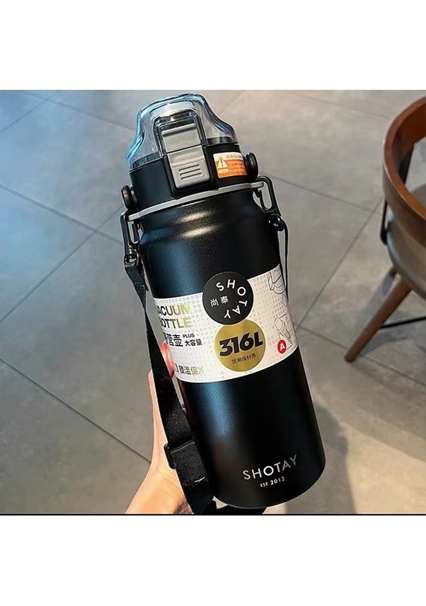 Dinosaurs Simple Large Capacity Thermos Water Bottle With Straw ...