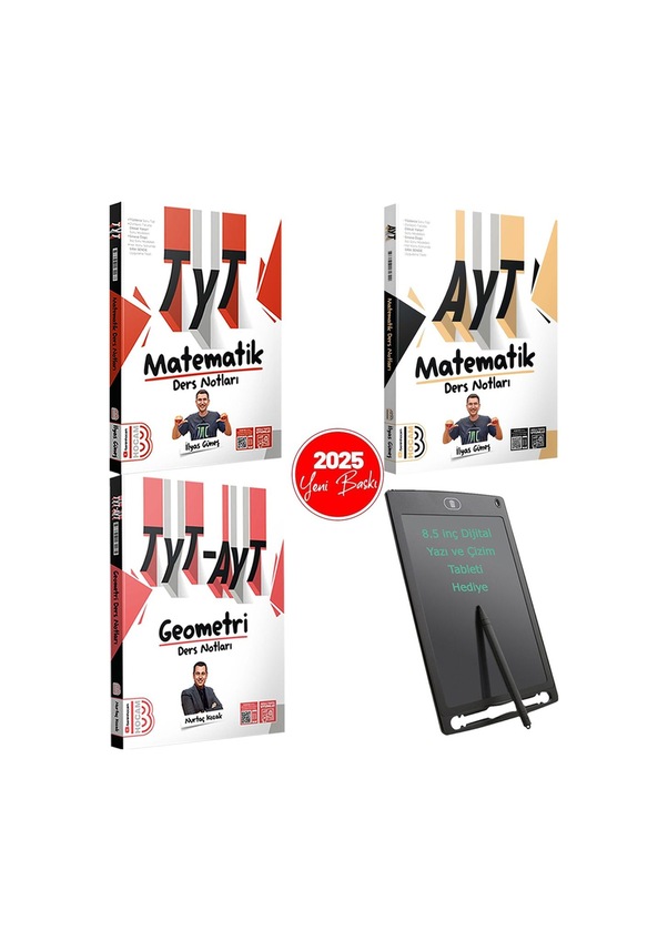 2025 Tyt-ayt Matematik Geometri Ders Notları-8.5inç Pilli-dijital Yazı ...