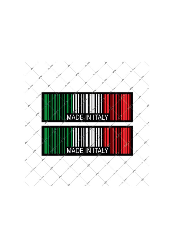 Rfhlm140 Reflektif Made In Italy Yazili Barkod Sticker 2 Li Set ...