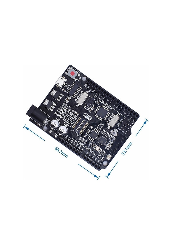 Arduino UNO R3 Wifi ESP8266 CH340 Micro Usb 32Mbit Kablosuz İnte ...