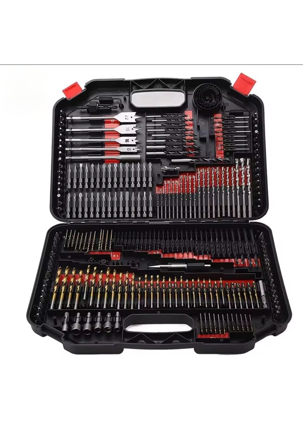 246 Parça Matkap Ucu Seti Siyah Kit Siyah Plastik Kutu Mekanik Uz ...