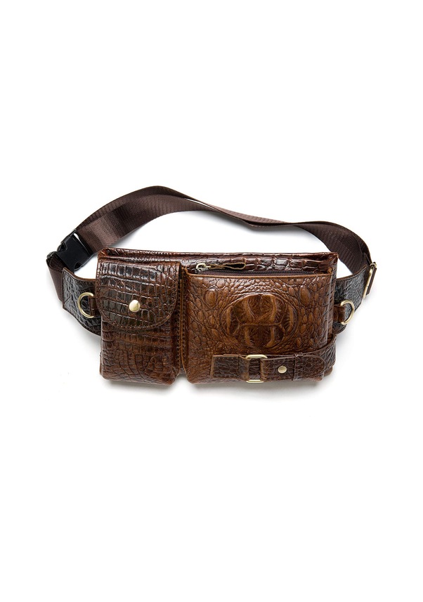 Erkekler Fanny Pack, Men İçin Sağlam Gerçek Deri Bel Çantaları Bumbag ...