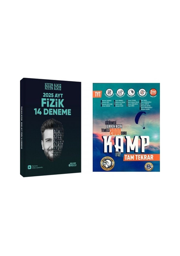 2025 Ayt Fizik 14 Deneme Özcan Aykın+ Bilgi Sarmal Tyt Kamp Tam Tekrar Fiyatları ve Özellikleri