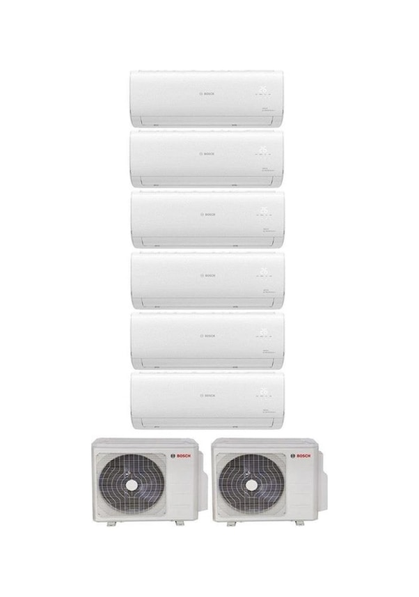 Bosch Multi Split İnverter Klima 54000 Btu Dış 36+18 + 6 İç Ünite 12000 ...