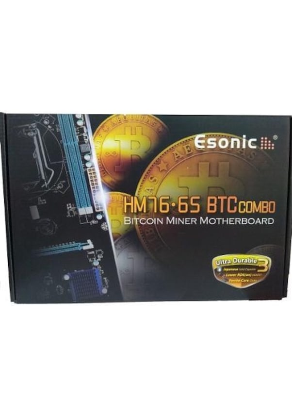 Esonic HM76.65 BTC Combo Intel HM76 1600 MHz DDR3 Soket 988 ATX Anakart ...