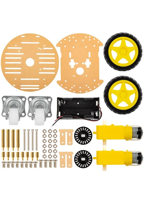 2WD Smart Robot Araba Yuvarlak Şase Tekerlekli Araba Seti Fiyatları ve ...