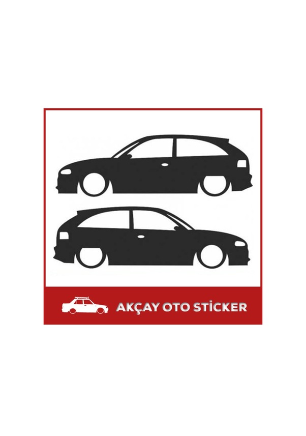 (2 Adet) Opel Astra Sticker Astra Gölge Oto Sticker Araba Sticker Beyaz ...