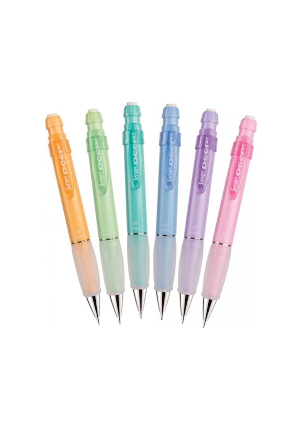 Serve Deep Mekanik Kurşun Kalem 6lı Set 0.7mm- Pastel Renkler Fiyatları ...