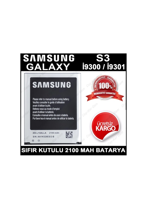 Samsung Galaxy S3-S3 Neo Grand Neo Batarya Pil İ9300 İ9301 İ9060 ...