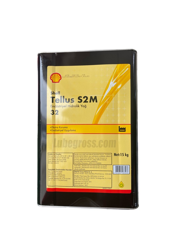 Shell Tellus S2 M 32 Hidrolik Yağı 15 KG Fiyatları ve Özellikleri