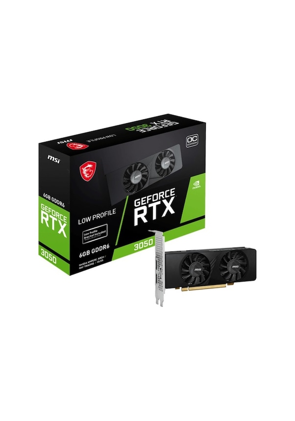 MSI NVIDIA GeForce RTX 3050 LP 6G OC 6 GB GDDR6 96 Bit Ekran Kartı ...