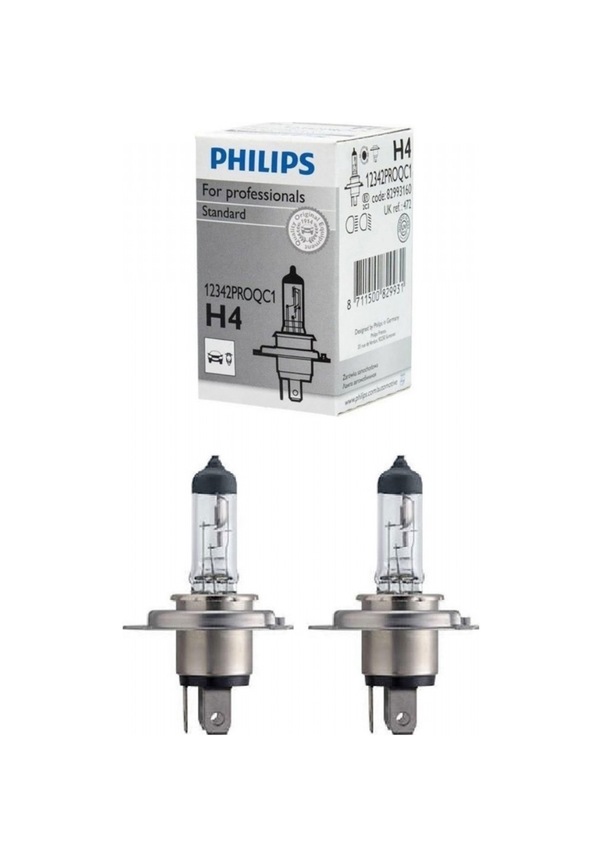 Philips 12V H4 60/55W Ampul P43t-38 Halogen 12342PROQC1 (2 li) Fiyatları ve Özellikleri