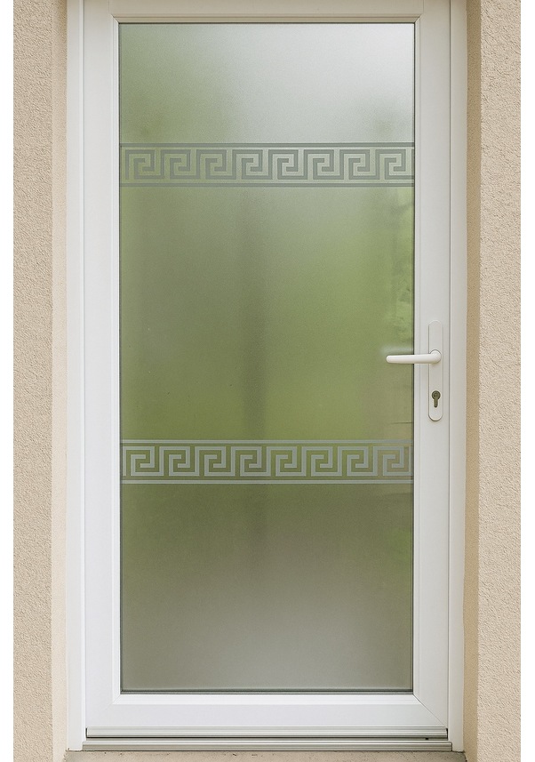 Technosmart 45x200cm Meander Motifli Statik Cam Filmi Kaplama Mutfak Ofis Banyo Pencere ...