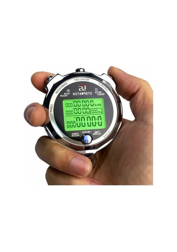 Treasures Ys Koşu Antrenmanı Kronometre Zamanlayıcı Işıklı Metal Kronometre, İki Yüz Hafıza ...