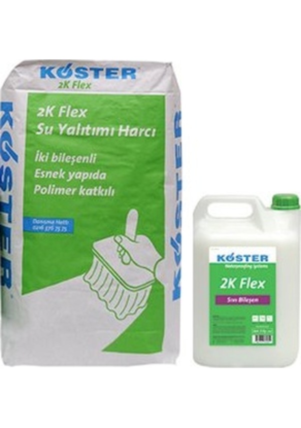 Köster 2K Flex Esnek Su Yalıtımı Harcı 30 Kğ Set Fiyatları ve Özellikleri
